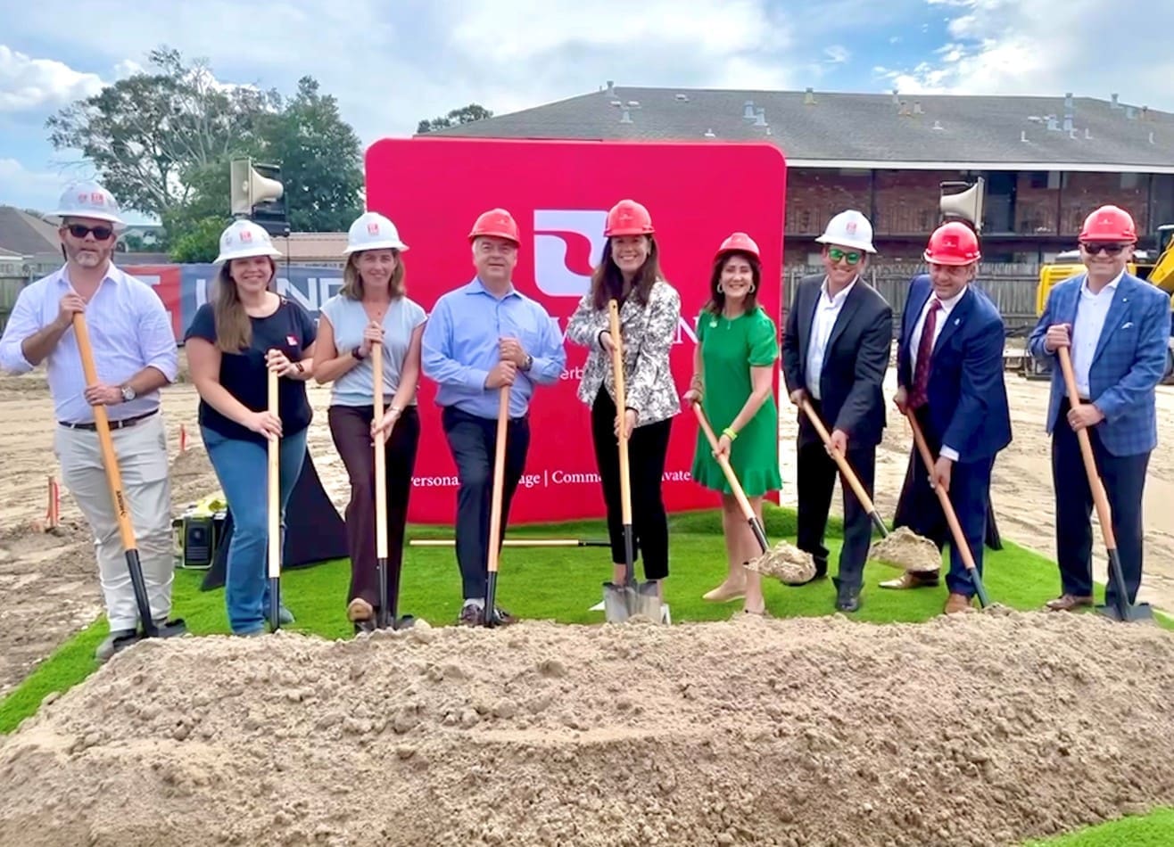 Red River Bank Breaks Ground on Metairie Branch - Landis Construction